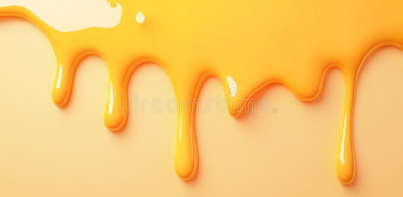 A Cheese Splash is Seen with Melted Yellow Cheese Isolated on a ...