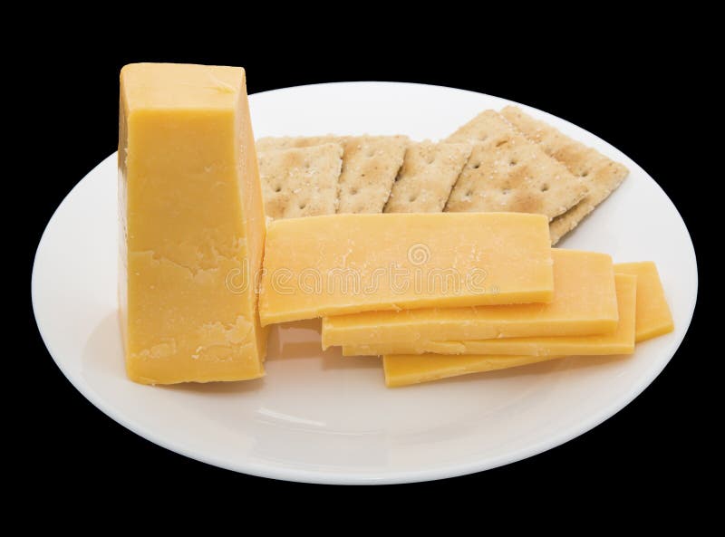 Cheese Dairy Snack Food Square Salted Crackers Stock Photo - Image of ...
