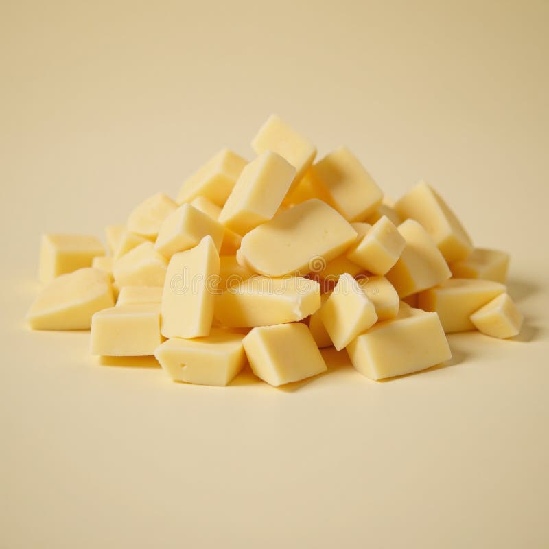 Cheese Stack Viewed from Above on a Plain Backdrop Stock Illustration ...