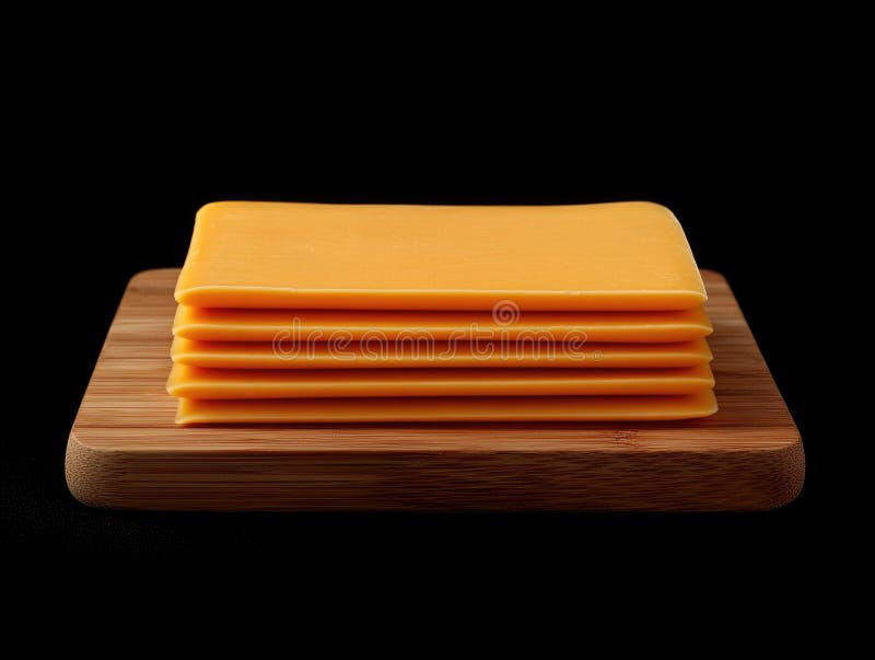 Cheese Stacks on Cutting Board Stock Image - Image of texture ...