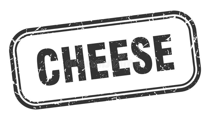 Cheese Stamp. Cheese Square Grunge Sign Stock Vector - Illustration of ...