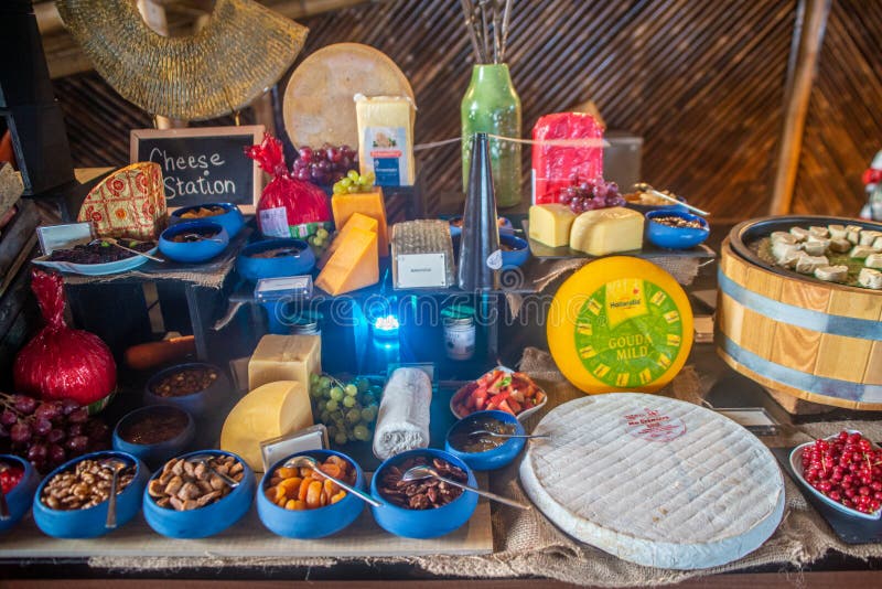 Cheese Station in the Buffet Editorial Image - Image of basket, cafe ...