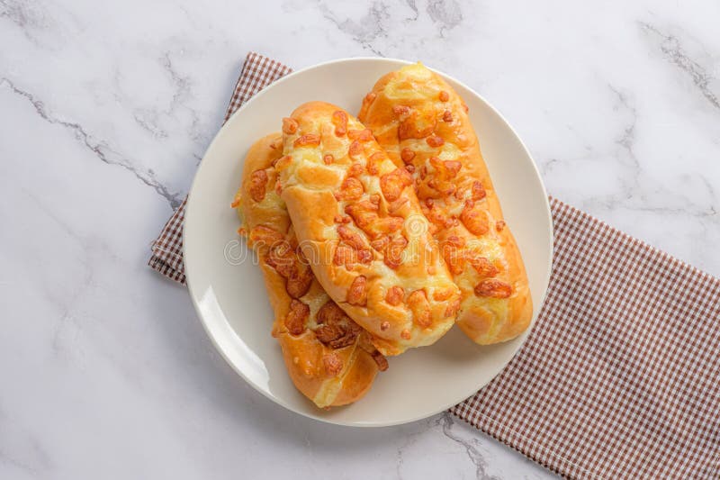 Cheese Stick Bread Soft Texture Flat Lay Stock Image - Image of soft ...