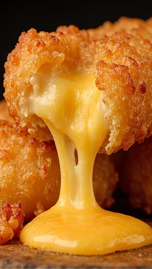 Cheese Stick Oozing Molten Cheese Crispy Crust Breaking Open Stock ...