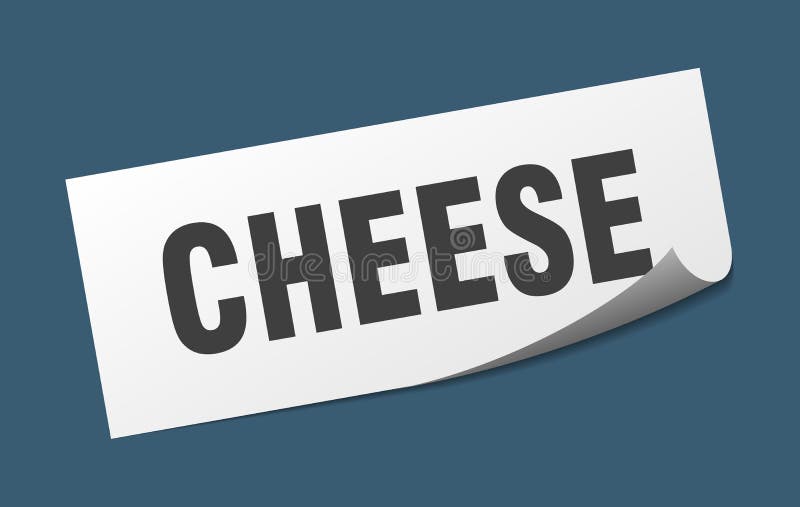 Cheese Sticker. Cheese Square Sign Stock Vector - Illustration of ...