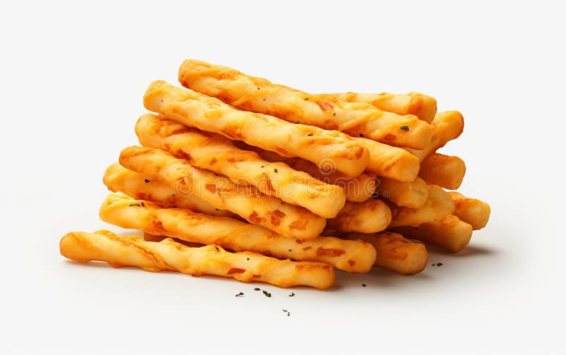 Cheese Sticks Isolated on a Clear Surface Stock Illustration ...