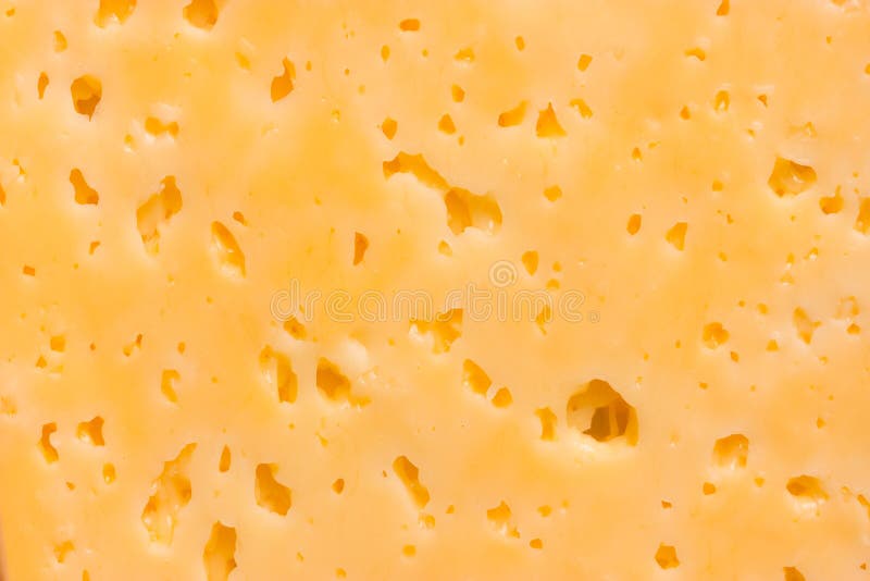 Cheese Surface with Openings Close-up Stock Image - Image of background ...