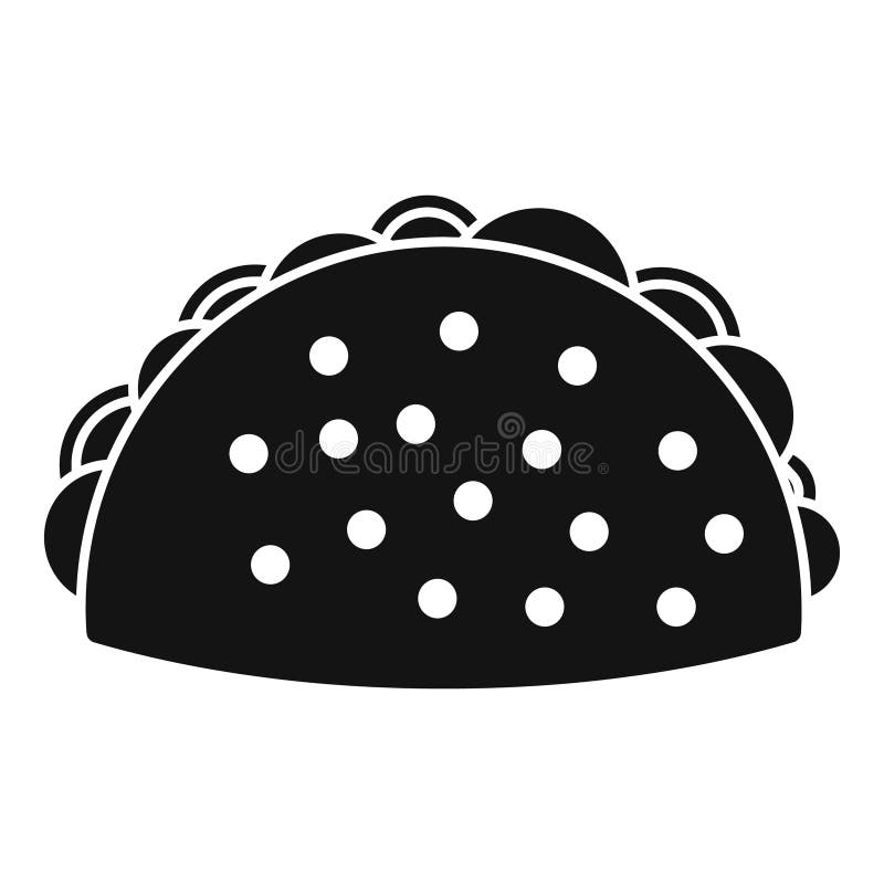 Cheese Taco Icon Simple Vector. Mexican Food Stock Illustration ...