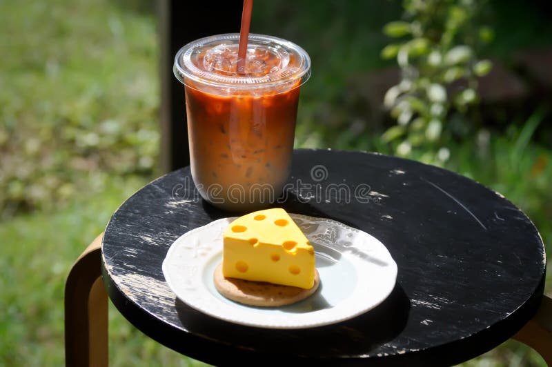 Cheese Tart or Cheese Cake or Tom and Jerry Cheesecake and Milk Tea ...