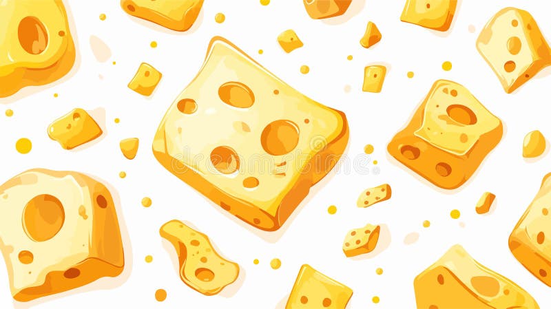 Cheese Texture Seamless Pattern Vector Graphic for Design Projects ...