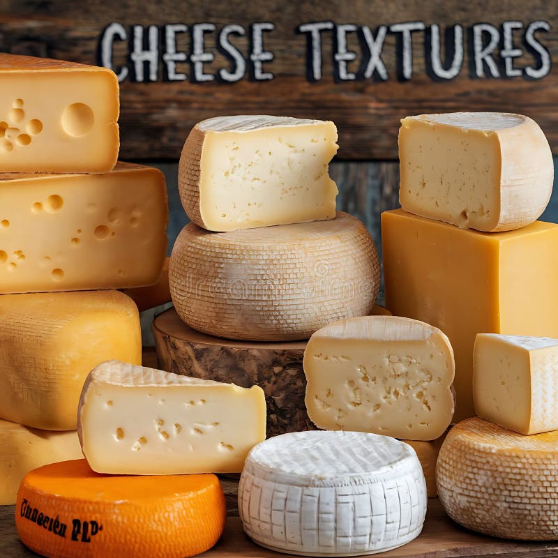 Cheese Textures Well Decorated Photos Stock Illustration - Illustration ...