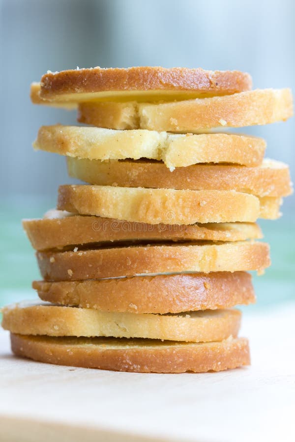 Cheese Toast Bread on the Pile Stock Image - Image of eating, food ...