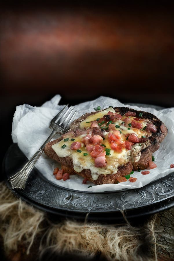 Cheese on Toast stock image. Image of food, cheese, knife - 52703781