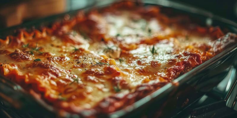 Cheese on Top of Casserole Dish Stock Photo - Image of gourmet, dish ...