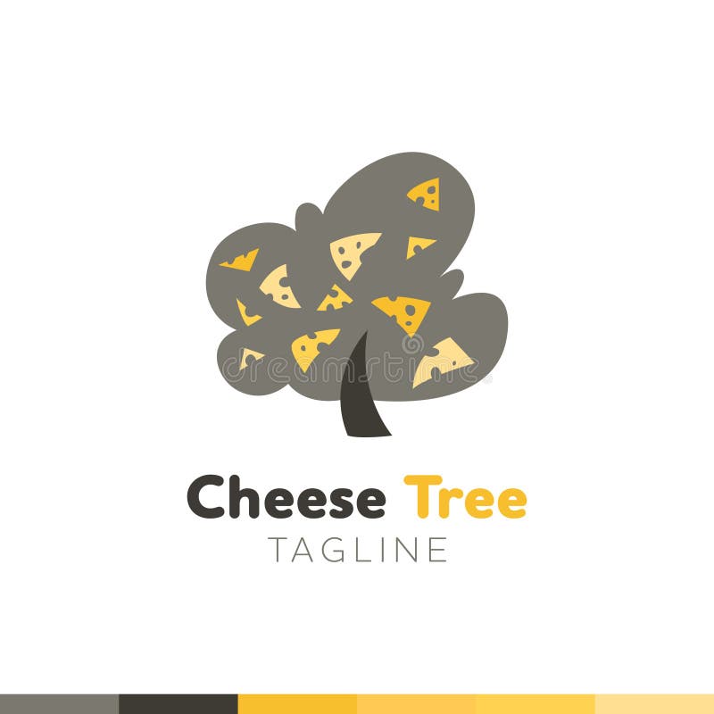 Cheese Tree Logo, Restaurant Logo, Food and Cooking Logo, Vector Stock ...