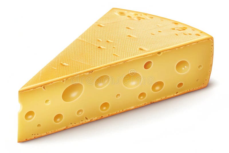 Cheese Triangle Shape Piece Illustration Stock Illustration ...