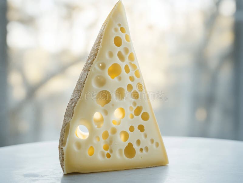 Cheese Triangle stock image. Image of cheese, hole, snack - 361958597