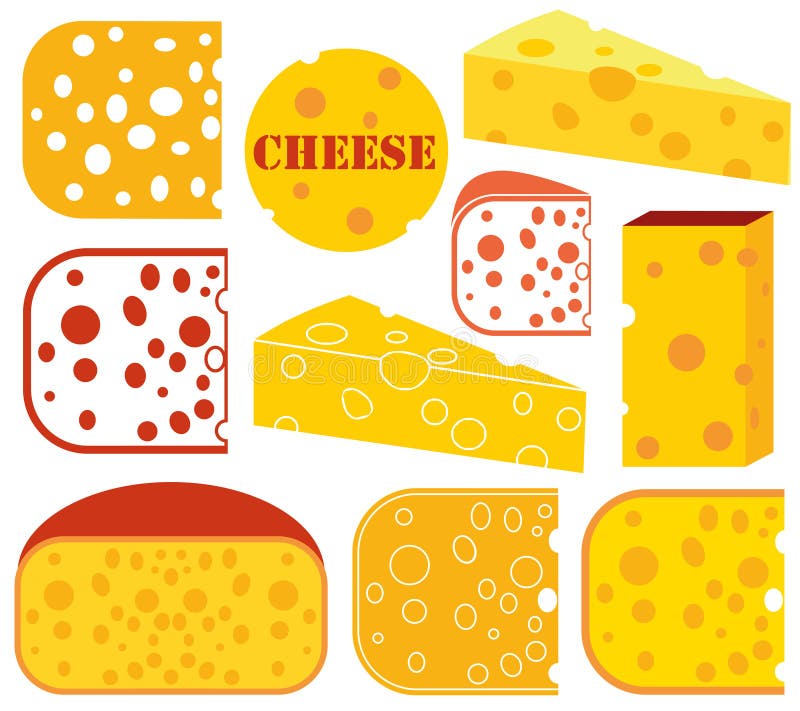 Cheese stock vector. Illustration of product, symbol - 48807985