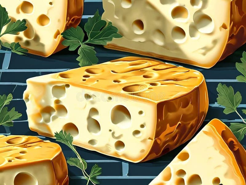 Cheese is a Versatile Dairy Product Made by Curdling Milk Stock ...