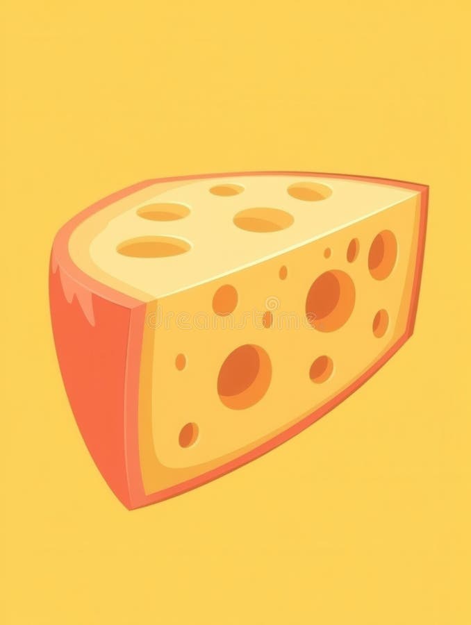 Cheese Wedge Logo Design with a Minimalist Style Featuring a Soft ...