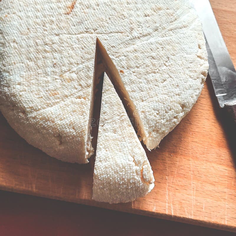 Cheese. a Wheel of Homemade Hard Cheese. Stock Image - Image of greek ...