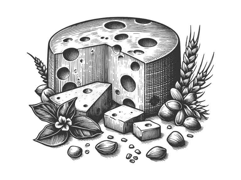 Cheese Wheel Stock Illustrations – 2,883 Cheese Wheel Stock ...