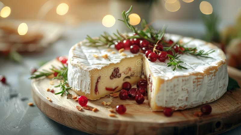 Cheese Wheel with White Mold Stock Photo - Image of french ...
