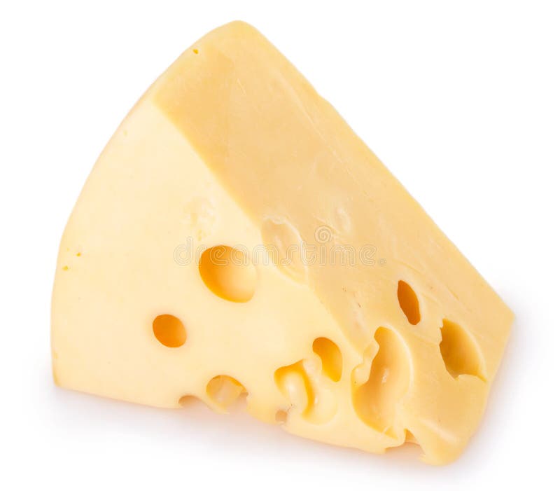 Cheese on white background stock image. Image of hole - 124566013
