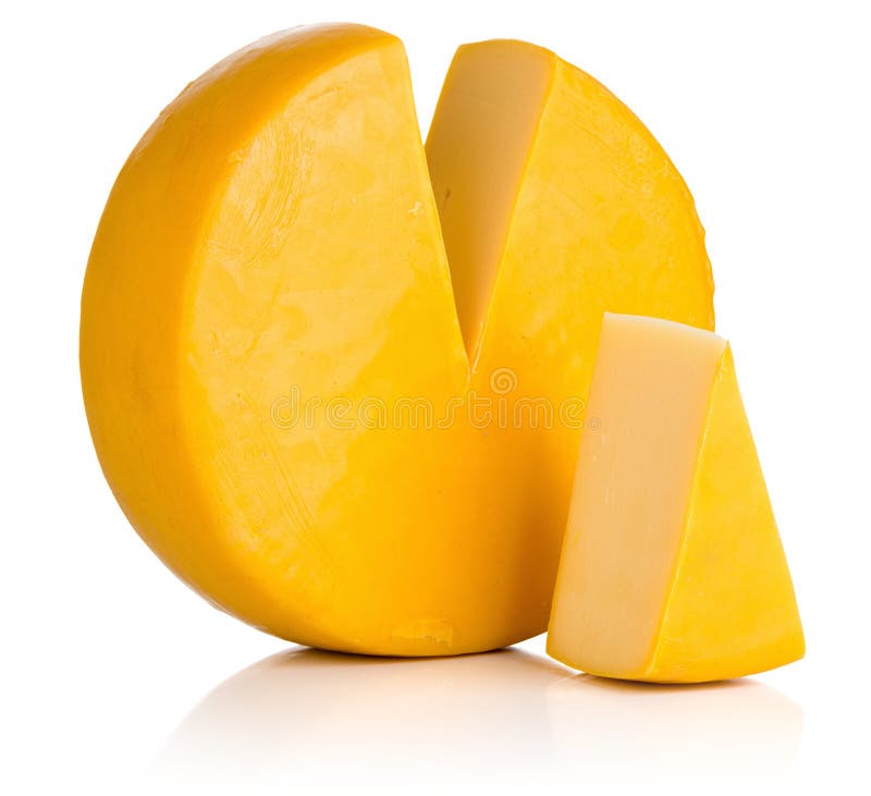 Cheese on White Background. Stock Photo - Image of tasty, round: 35830850
