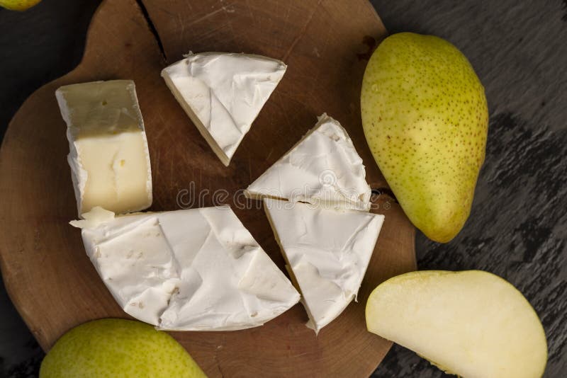 Soft Processed Cheese with Edible White Mold Stock Image - Image of ...