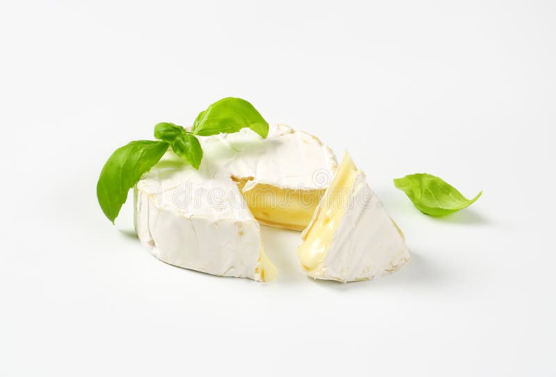 Cheese with white rind stock image. Image of food, studio - 107217009