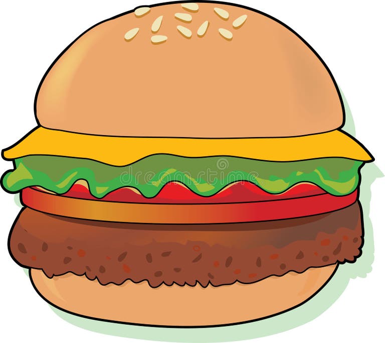 Patty Cheeseburger Stock Illustrations – 15,964 Patty Cheeseburger ...