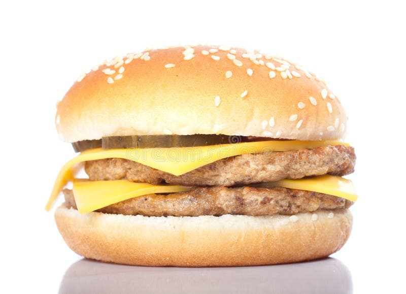 Cheeseburger stock photo. Image of meat, sandwich, cheese - 21776834