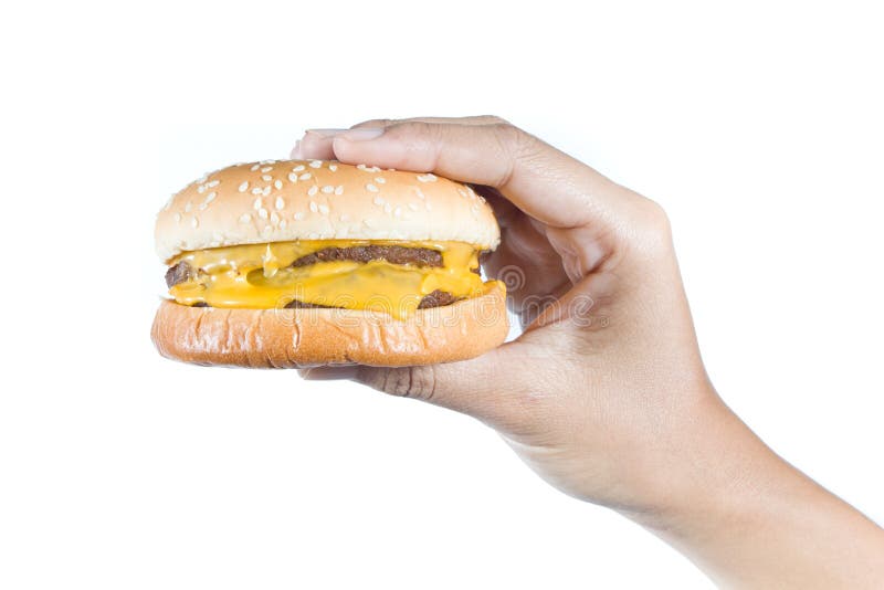 Cheeseburger stock photo. Image of gourmet, brown, human - 27656200