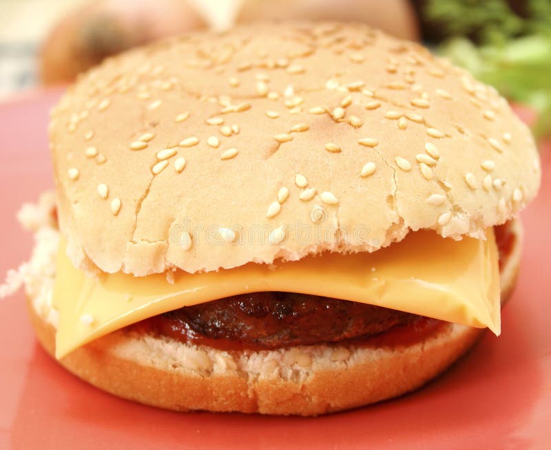 Cheeseburger stock image. Image of beef, cheese, fast - 62224793