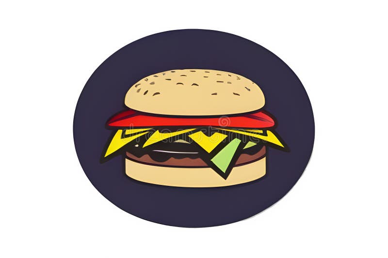 Cheeseburger Clip Art stock illustration. Illustration of meal - 276096943