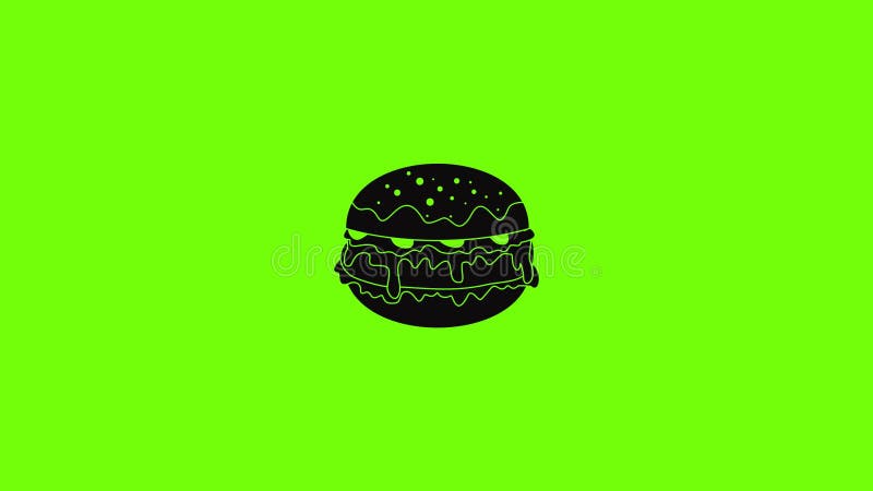 Cheeseburger Icon Animation Stock Video - Video of nutrition, shape ...