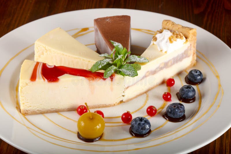 Cheesecake assortment stock image. Image of fresh, cold - 122266875