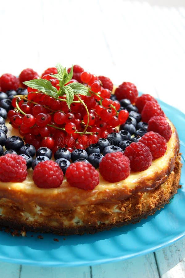 Cheesecake with berries stock photo. Image of raspberry - 20242978