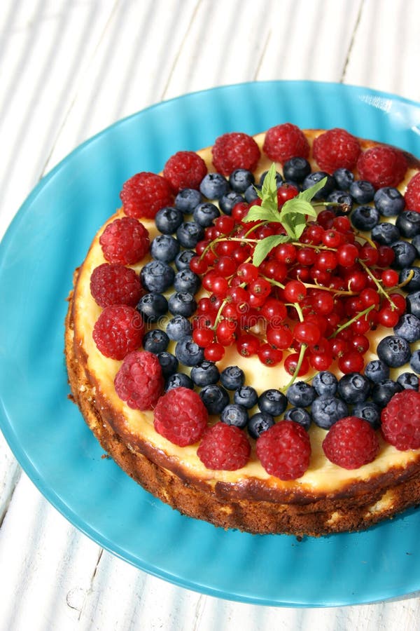 Cheesecake with berries stock photo. Image of cherry - 20242988