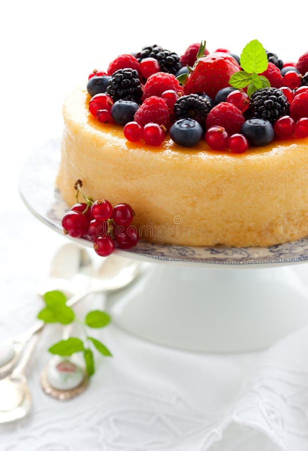 Cheesecake with Berries stock photo. Image of dessert - 25199372
