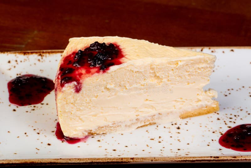 Cheesecake with berries stock photo. Image of cream - 129636500