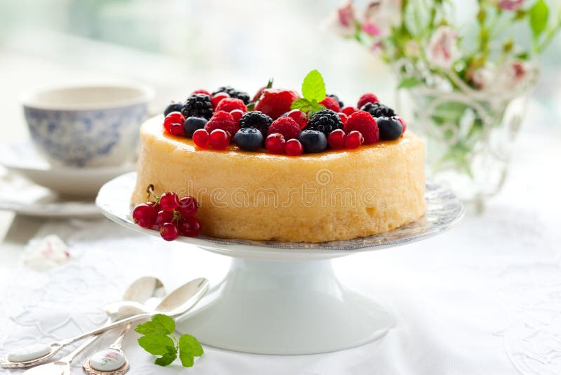 Cheesecake with Berries stock photo. Image of cake, horizontal - 267556332