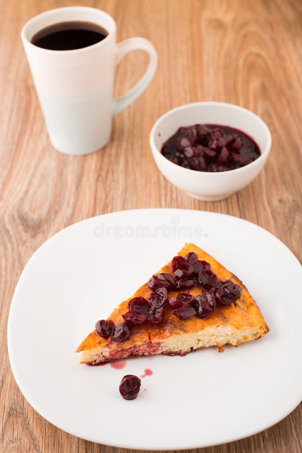 Cheesecake with Berries Sauce Stock Image - Image of dessert, slice ...