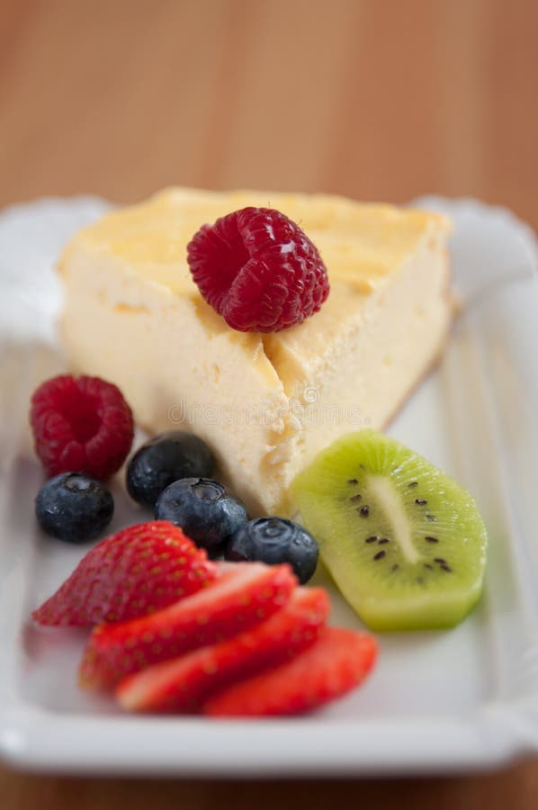 Cheesecake with Fresh Fruit Stock Photo - Image of glaze, cheesecake ...
