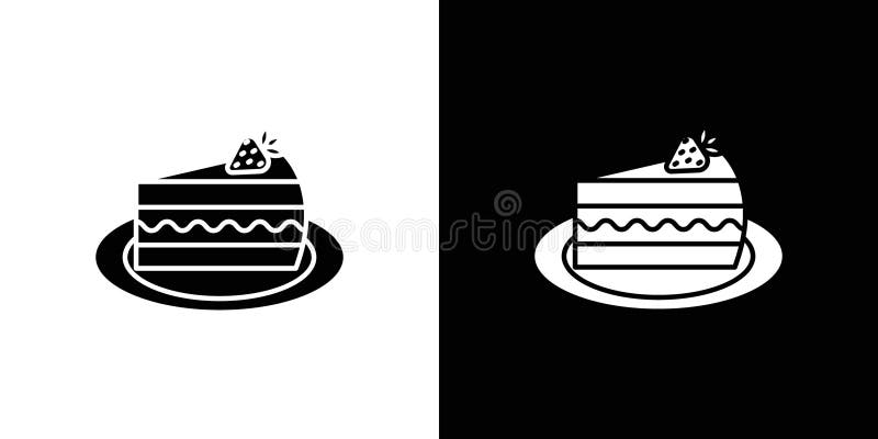 Cheesecake Icon Linear Logo Isolated Stock Vector - Illustration of ...