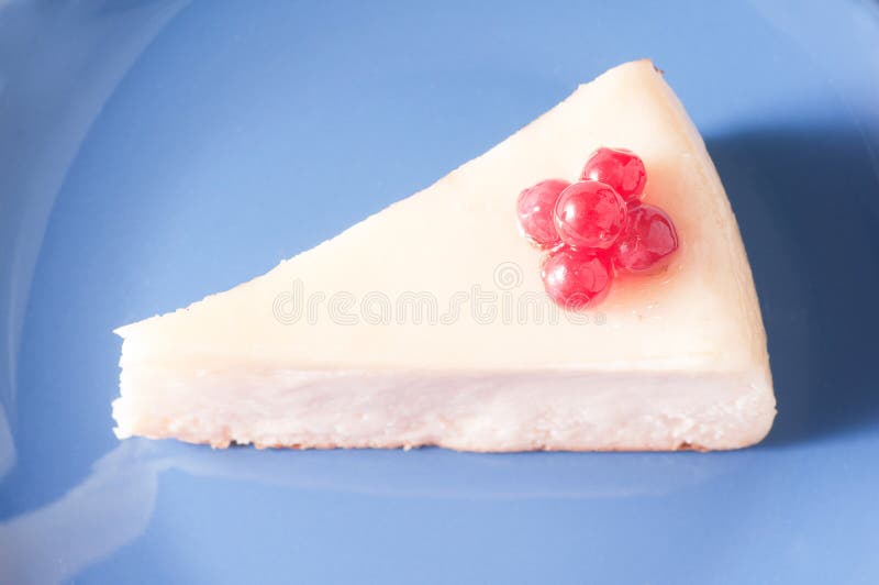 Cheesecake on the plate stock image. Image of bakery - 22277145