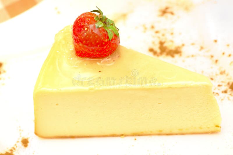 Cheesecake on the plate stock image. Image of cheesecake - 62538189