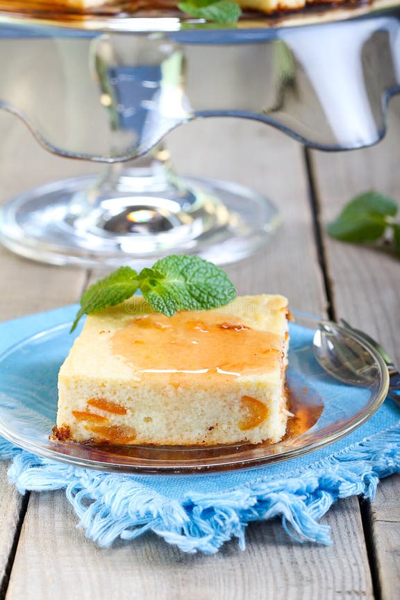 Cheesecake with syrup stock photo. Image of mint, bars - 36939590