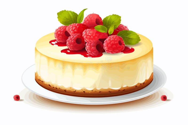 Cheesecake Vector Flat Minimalistic Isolated Illustration Stock Vector ...